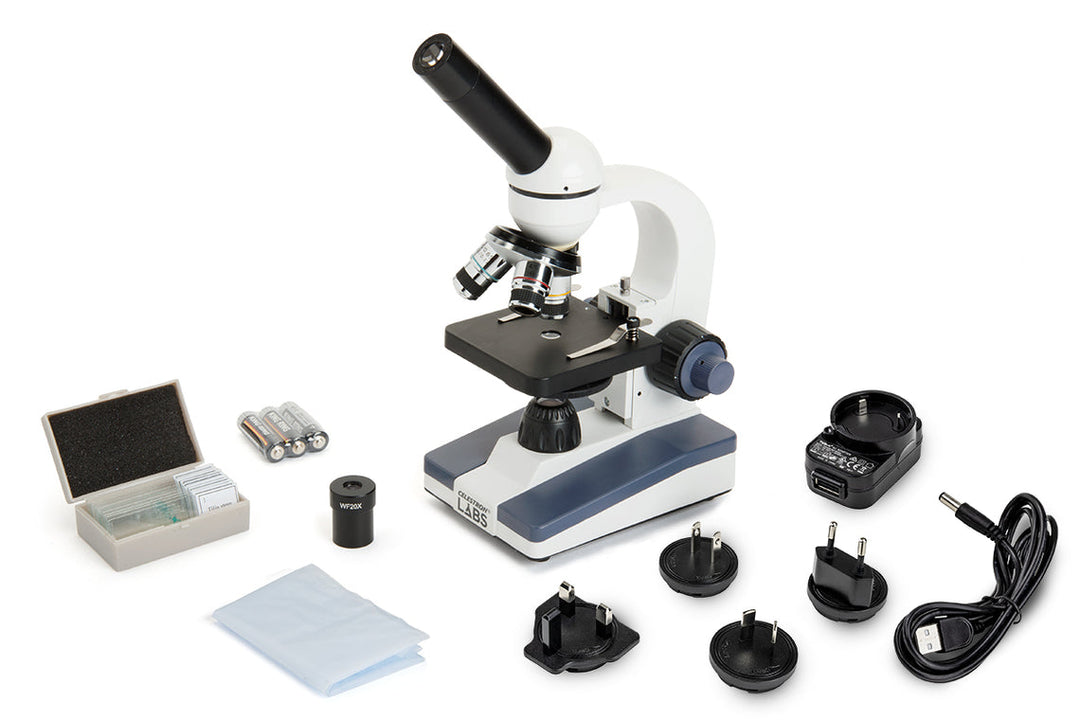 Celestron Labs CM1000C Compound Microscope 40-1000x – Telescopesnz
